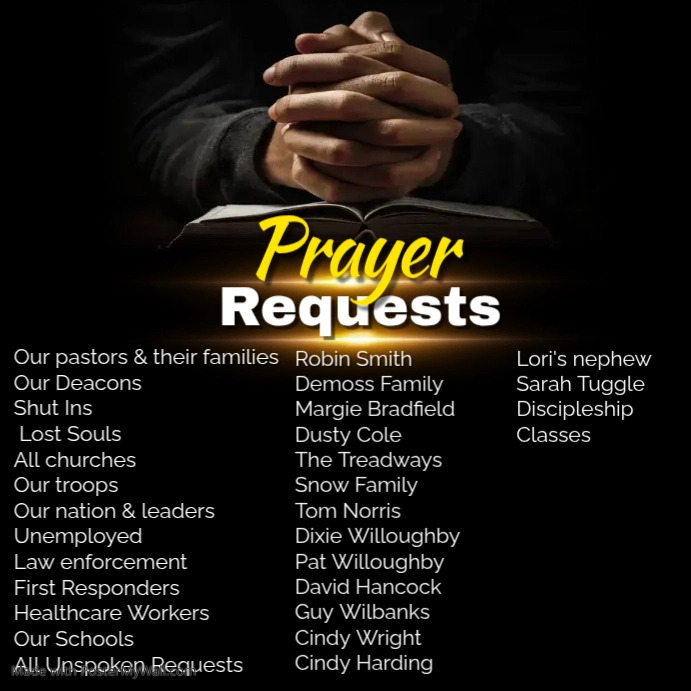 Prayer Requests | PosterMyWall