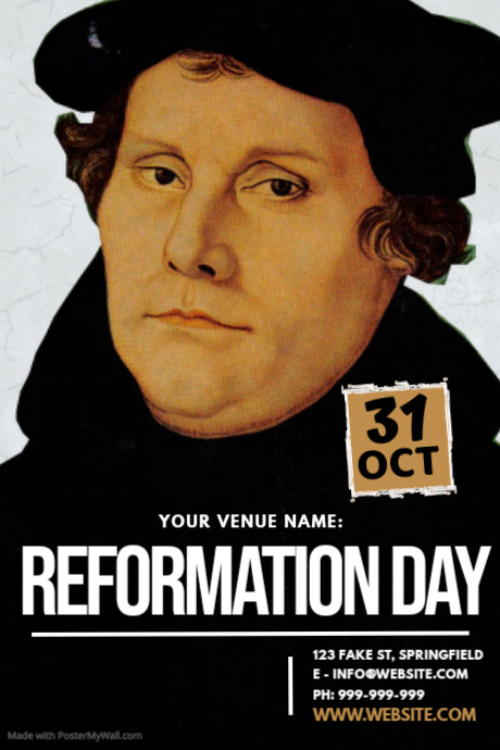 Cópia de Reformation Day Poster | PosterMyWall