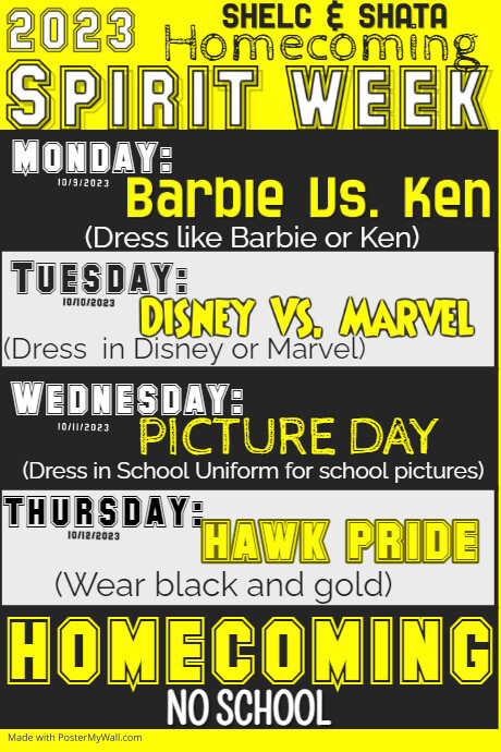 Spirit Week | PosterMyWall