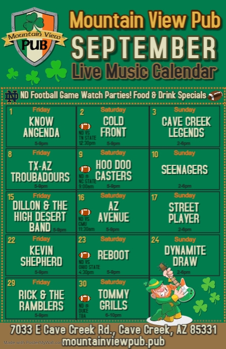 September Upcoming Events Calendar | PosterMyWall