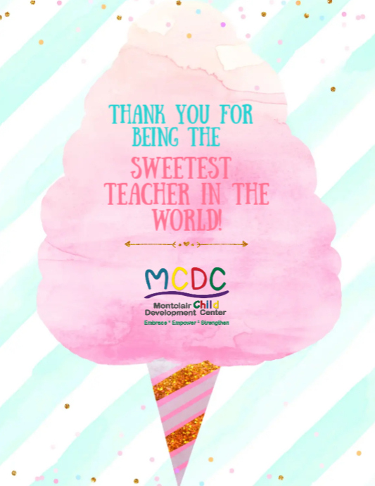 Teacher Appreciation Cotton Candy | PosterMyWall