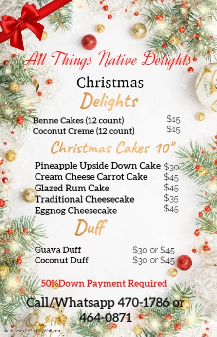 new year menu, christmas menu, menu | PosterMyWall