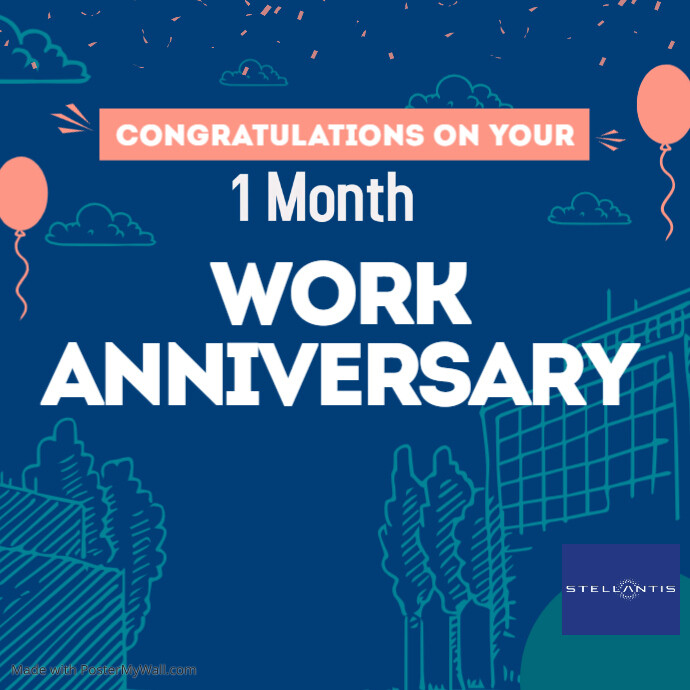 Work Anniversary | PosterMyWall
