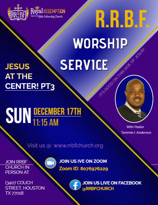 Copy of CHURCH EVENT FLYER AD TEMPLATE | PosterMyWall