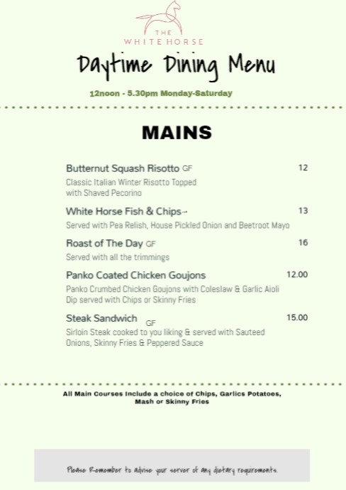 April 2022 Daytime Dining Menu (2) | PosterMyWall
