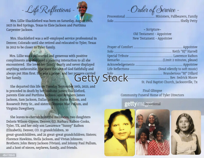 Copy of Lillie Mae Shackleford Inside | PosterMyWall