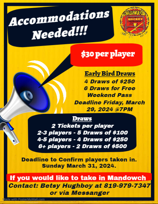 Accommodations poster | PosterMyWall