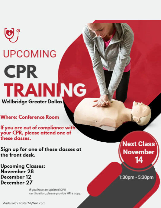Modern CPR Training Service Flyer (2) | PosterMyWall