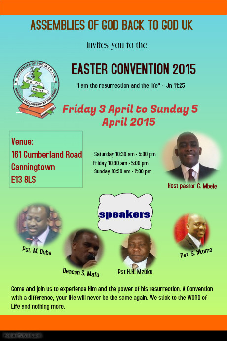 Easter Convention 2015 | PosterMyWall