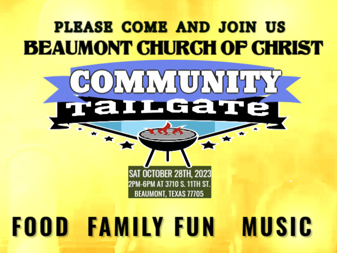 Tailgate Kickoff yard sign | PosterMyWall