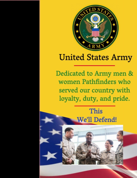 Copy of Military Information - Army | PosterMyWall