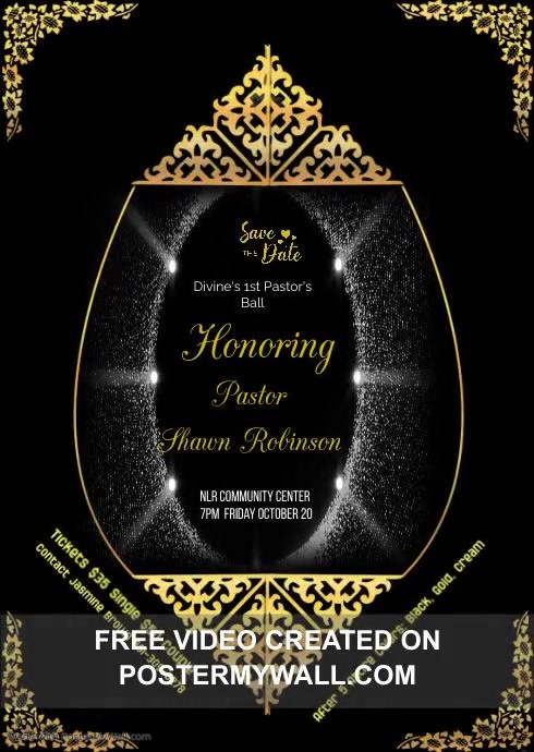 Elegant wedding invitation card video | PosterMyWall