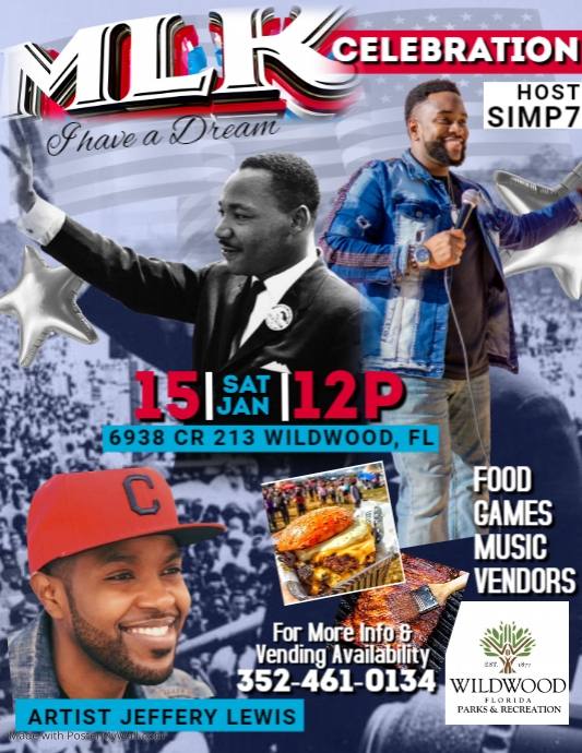Copy of Copy of MLK Day Party Flyer Template | PosterMyWall