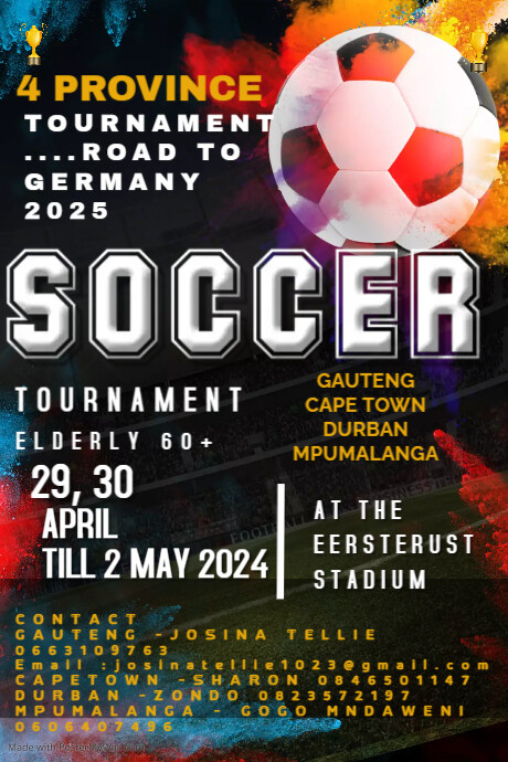 SOCCER TOURNAMENT POSTER | PosterMyWall