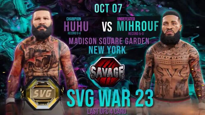 MMA Boxing Fight Fully Editable Promo Flyer (1) | PosterMyWall