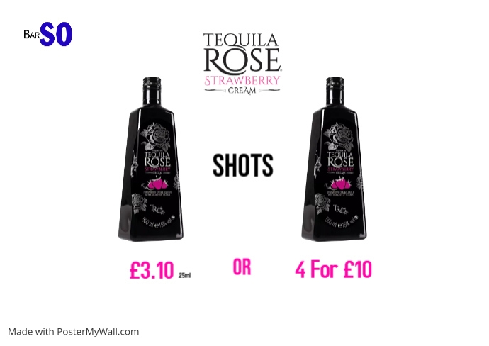 Tequila Rose Shots a1 L | PosterMyWall