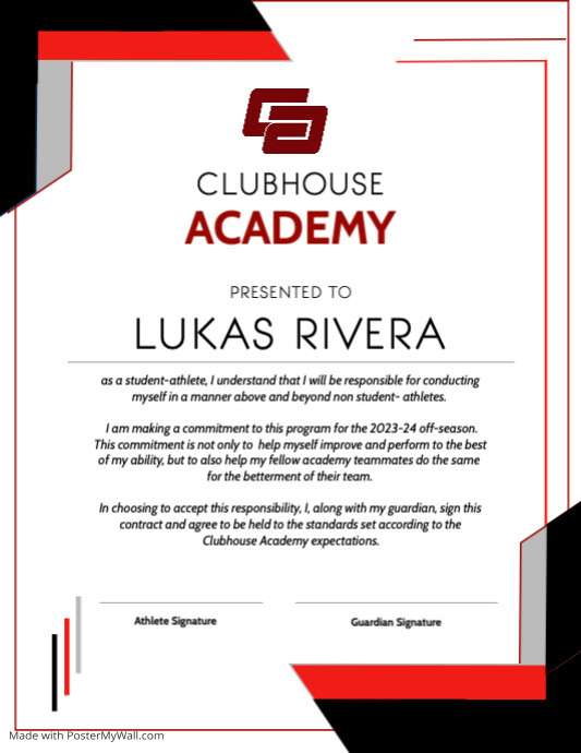 Clubhouse Academy | PosterMyWall