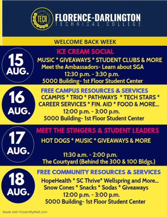 Copy of WELCOME BACK WEEK | PosterMyWall
