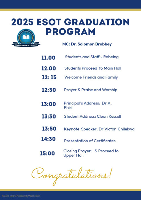 graduation program template pg2 | PosterMyWall