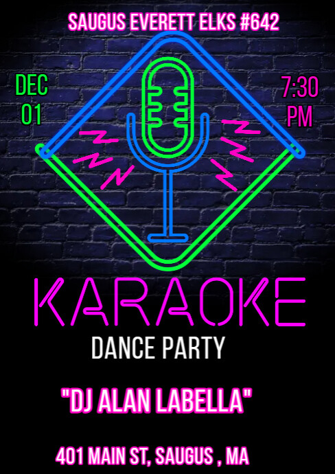 KARAOKE PARTY POSTER | PosterMyWall