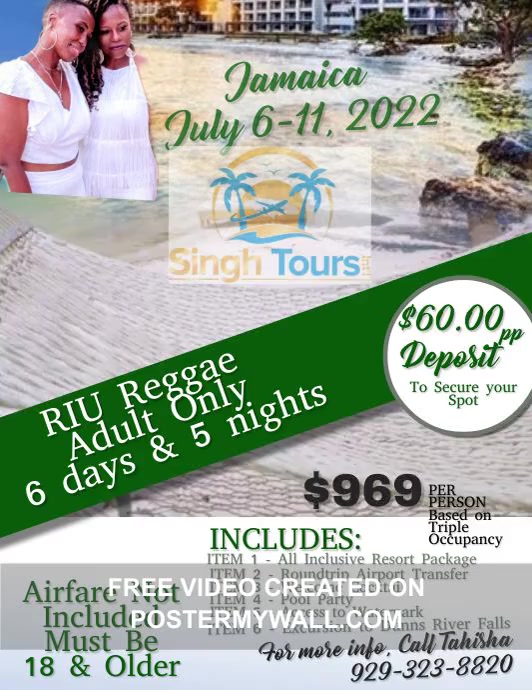 Copy of Bahamas Travel Flyer VIDEO DIGITAL Template | PosterMyWall