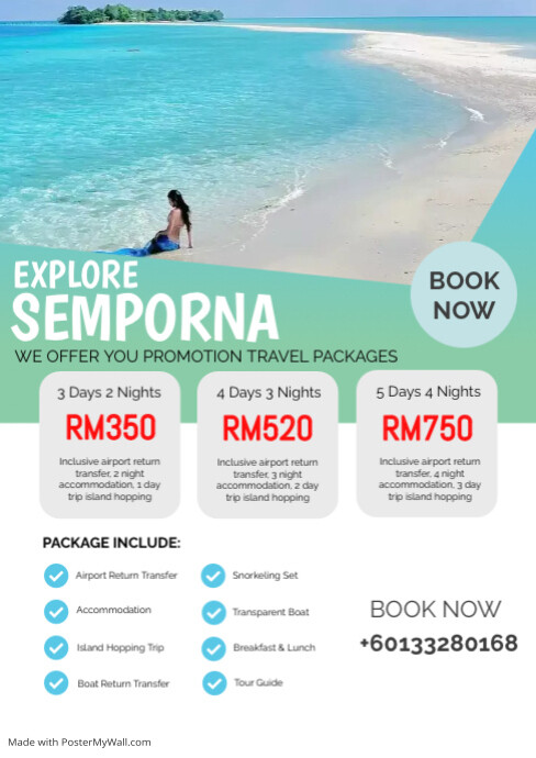 Holiday Staycation Poster Template | PosterMyWall