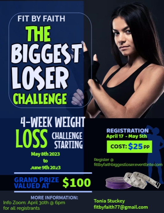 The Biggest Loser Challenge Flyer | PosterMyWall