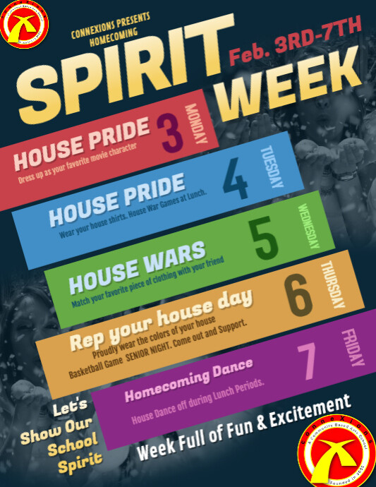 Spirit Week Flyer | PosterMyWall