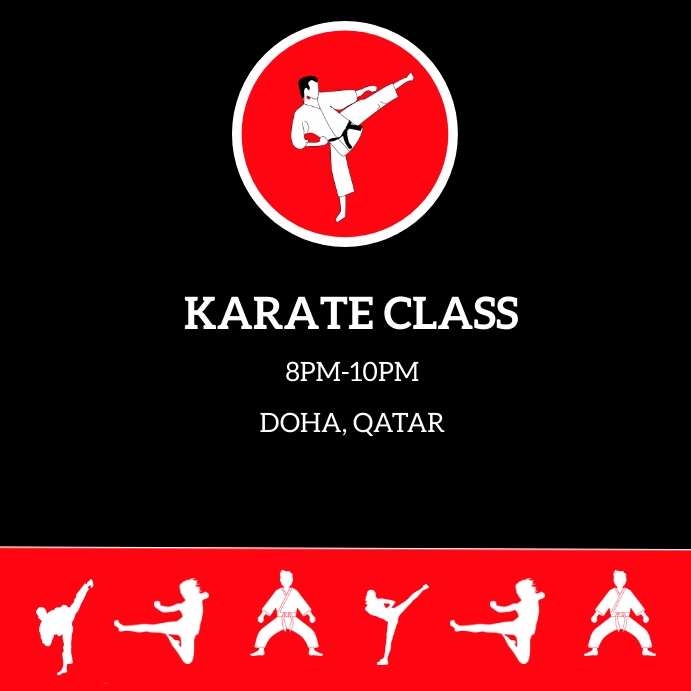 38 KARATE Template | PosterMyWall