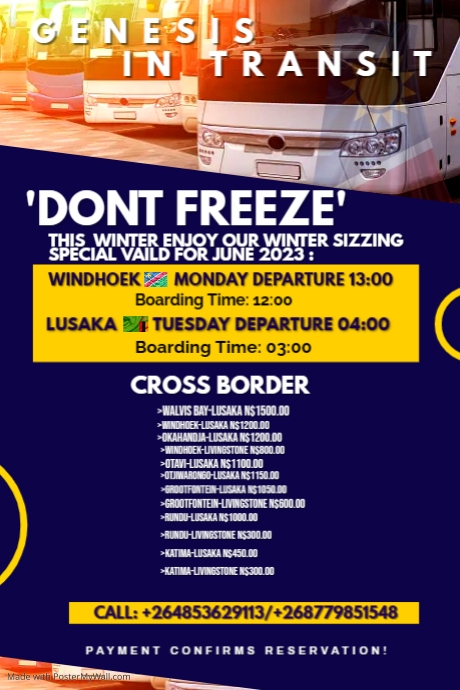 Copy of bus schedule | PosterMyWall