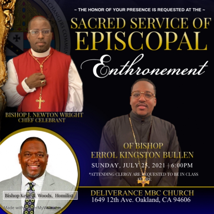 Copy of Copy of Episcopal Consecration flyer | PosterMyWall