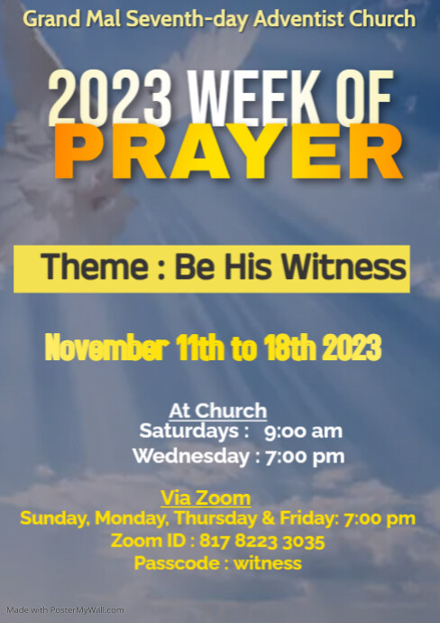 Prayer Week | PosterMyWall