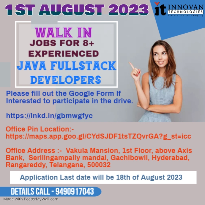 Job Hiring Instagram Post Design | PosterMyWall