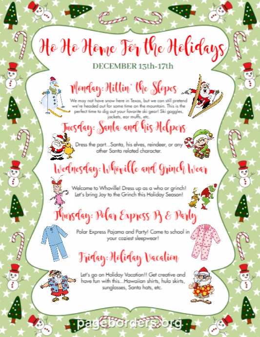 Copy of December Spirit Week | PosterMyWall