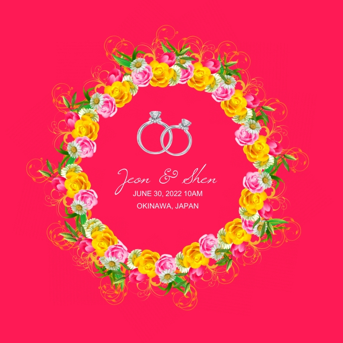 384 Wedding Template | PosterMyWall