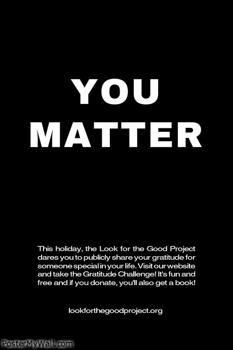 Look for the Good Project - Gratitude Challenge Poster | PosterMyWall