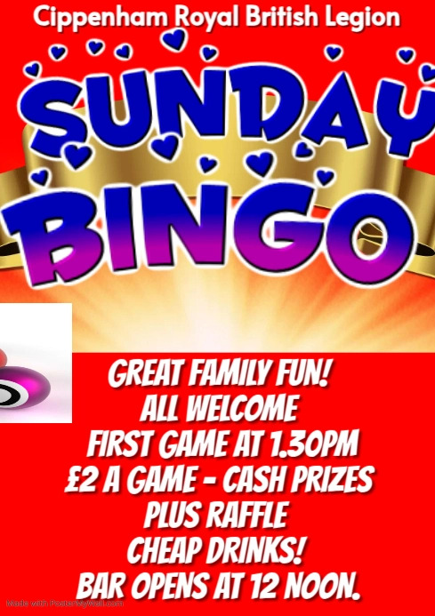 Sunday Bingo | PosterMyWall