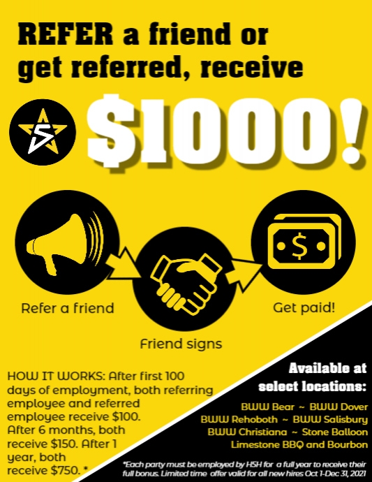 October Referral Program Flyer | PosterMyWall