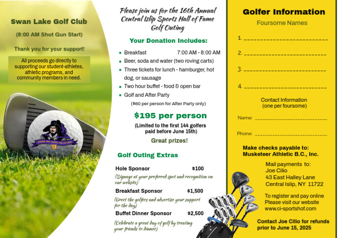 CIHOF golf outing back | PosterMyWall