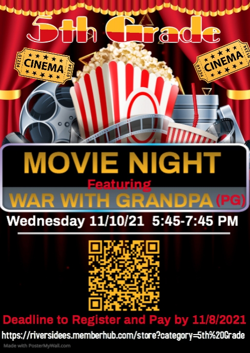5th Grade Movie Night | PosterMyWall