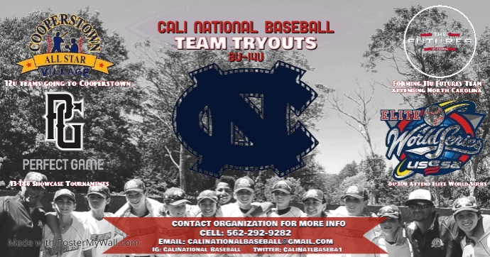 Copy of Cali National Baseball #2 | PosterMyWall