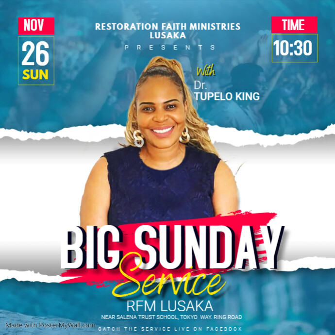 BIG SUNDAY SERVICE | PosterMyWall