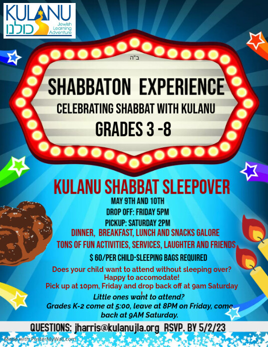 Shabbaton | PosterMyWall