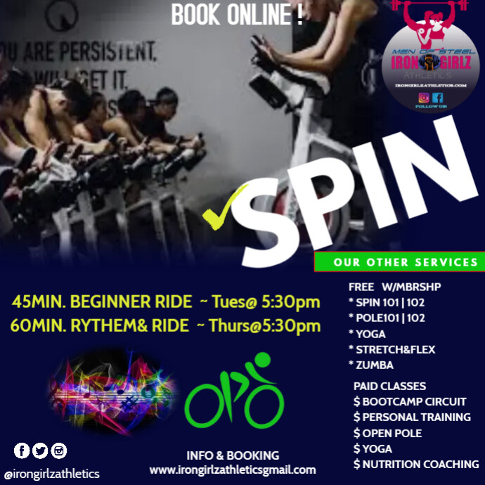 Copy of Spin Class | PosterMyWall