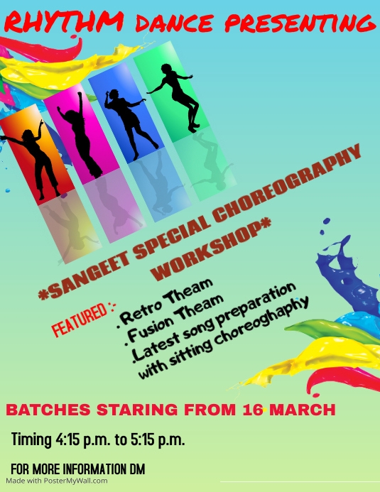 Copy of Dance Fitness Flyer Template | PosterMyWall