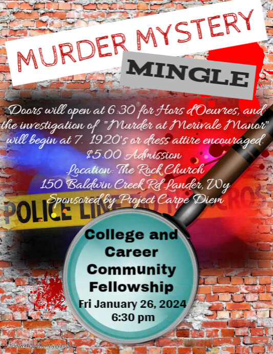 Copy of murder mystery dinner theater flyer | PosterMyWall