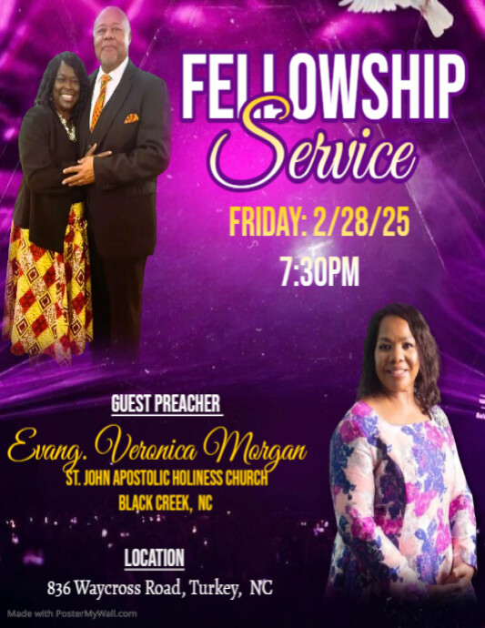 Pastoral Installation Flyer , cogic , fellows | PosterMyWall