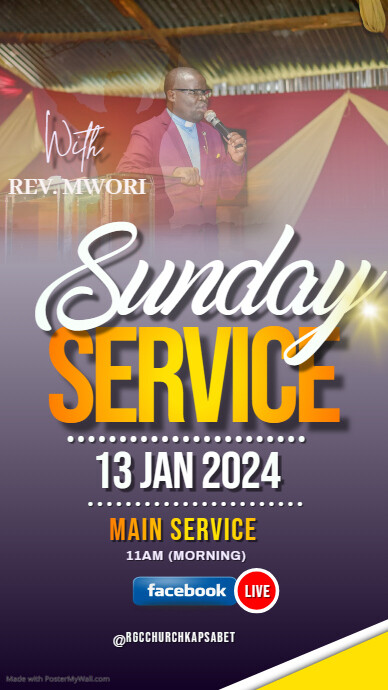 Sunday service | PosterMyWall