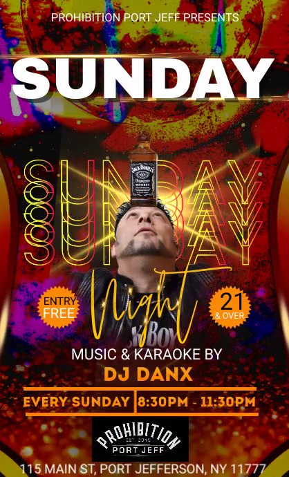 SUNDAY NIGHT CLUB | PosterMyWall