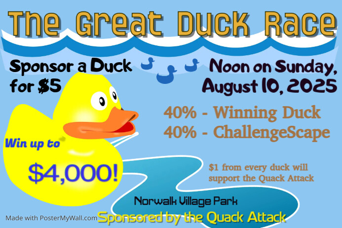 Copy of The Great Duck Race | PosterMyWall